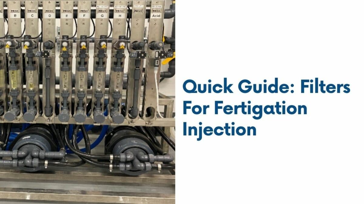 Quick Guide: Filters For Fertigation Injection – AvidWater